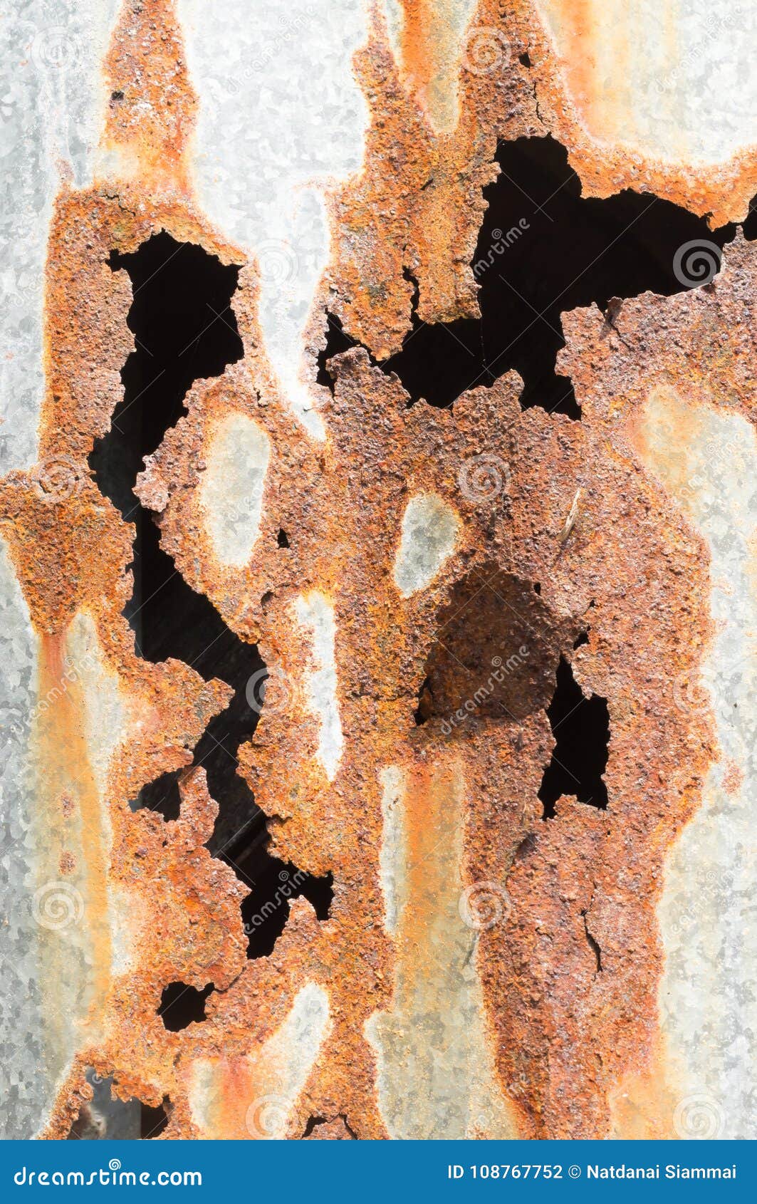 Rust on Different Colors Iron Background Stock Photo - Image of surface ...