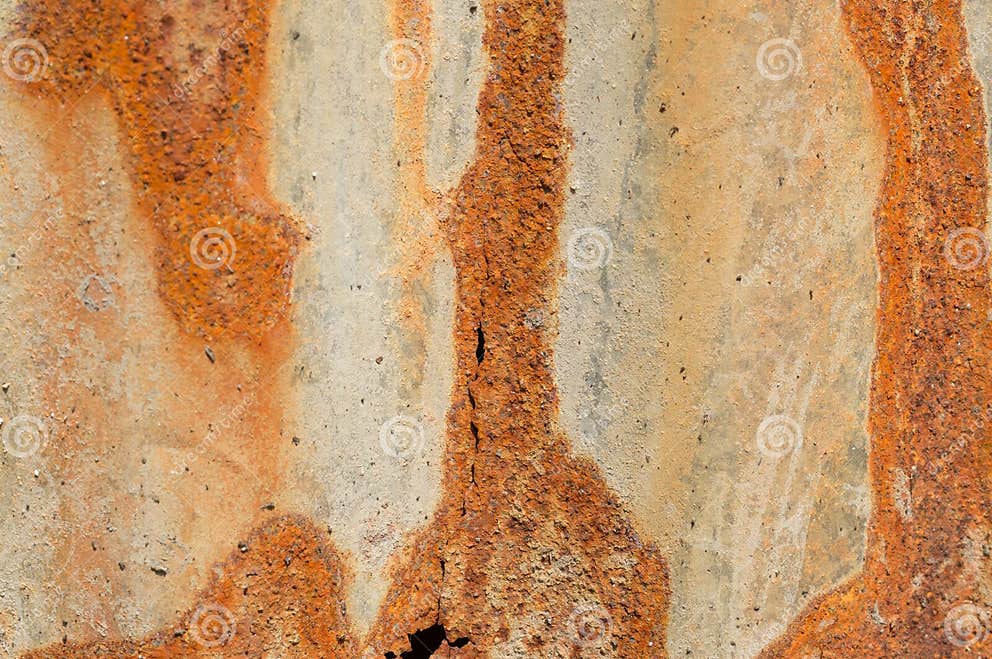 Rust on Different Colors Iron Background Stock Photo - Image of detail ...