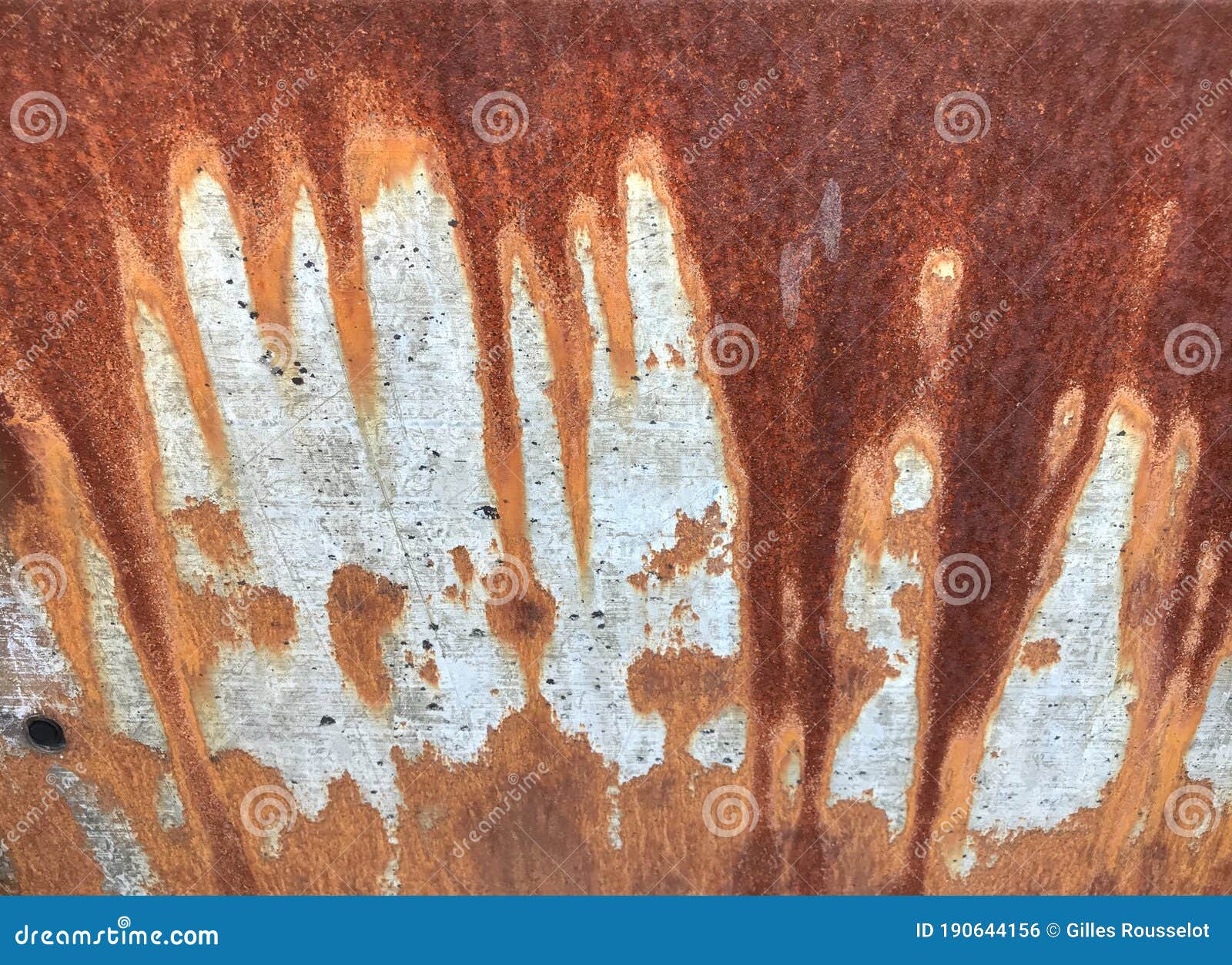 Rust Dripping on Concrete Wall Stock Photo - Image of dripping, color ...