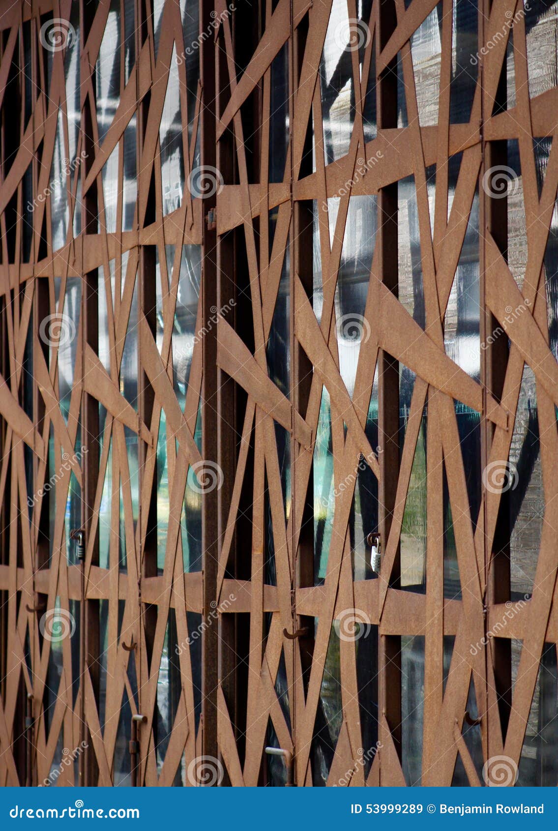 Rusty Metal Shutters stock image. Image of security, unique - 53999289