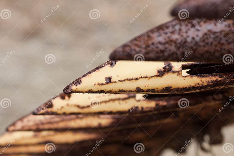 Rust farm equipment stock image. Image of sharp, heavy - 11696157