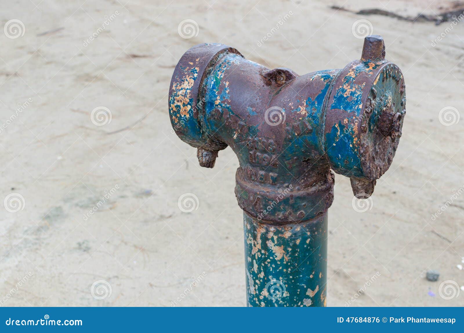 Rust fire hydrant stock photo. Image of hydrant, sand - 47684876