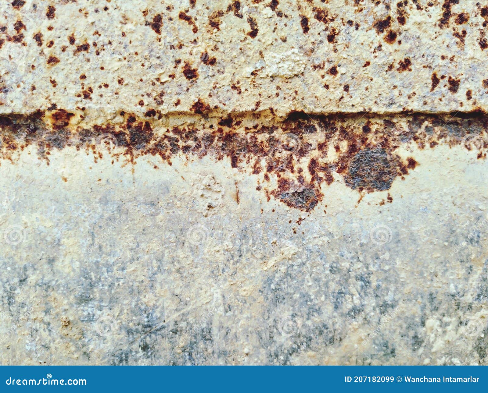 Rust Formed on the Steel Plate is Ideal for the Background. Stock Image ...