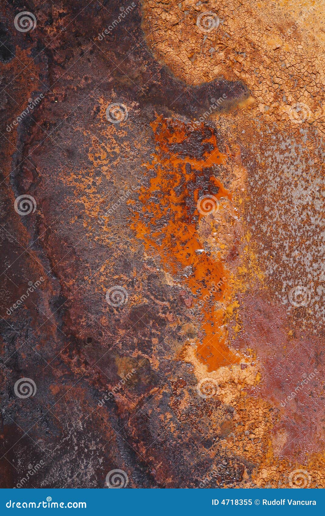 Rust forming on Iron Plate stock image. Image of peeling - 4718355