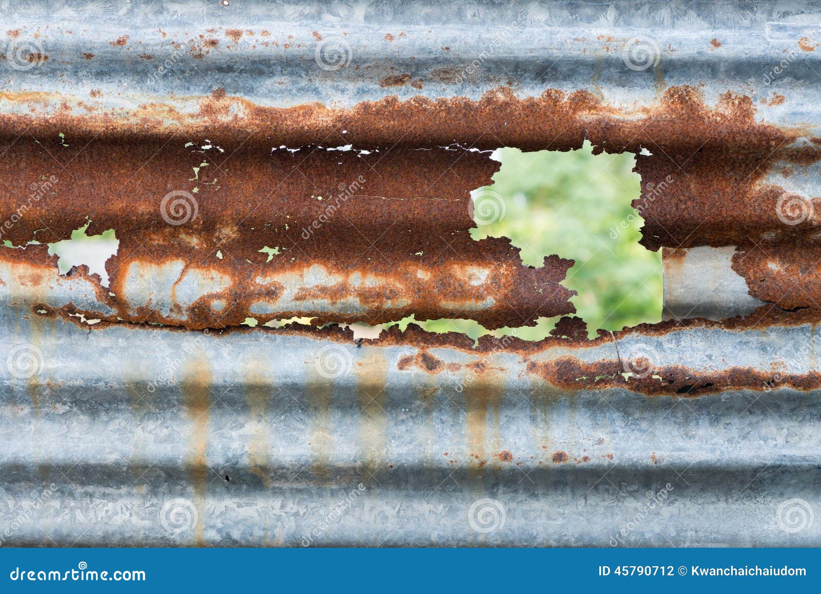 Rust On Galvanized Sheet Stock Photography | CartoonDealer.com #45790712