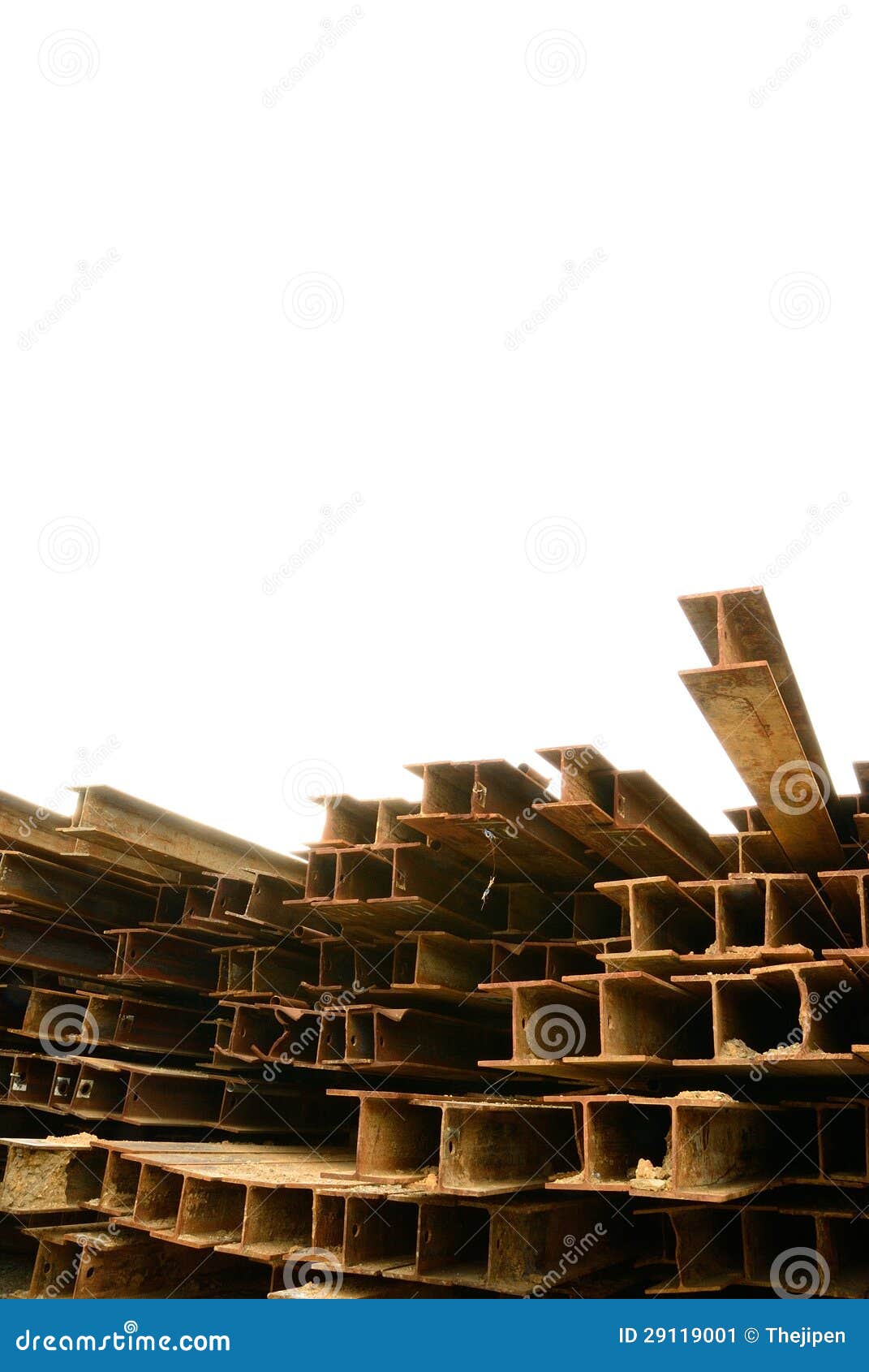 Rust H-beam stock image. Image of hbeam, frame, ibeam - 29119001