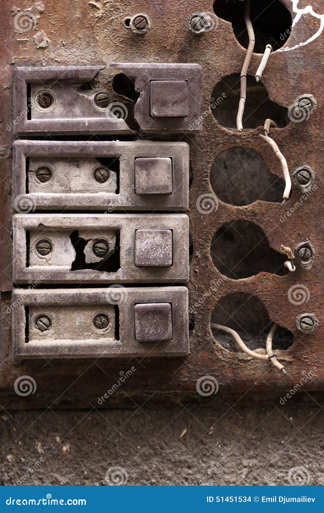 Rust intercom stock photo. Image of number, house, keypad - 51451534
