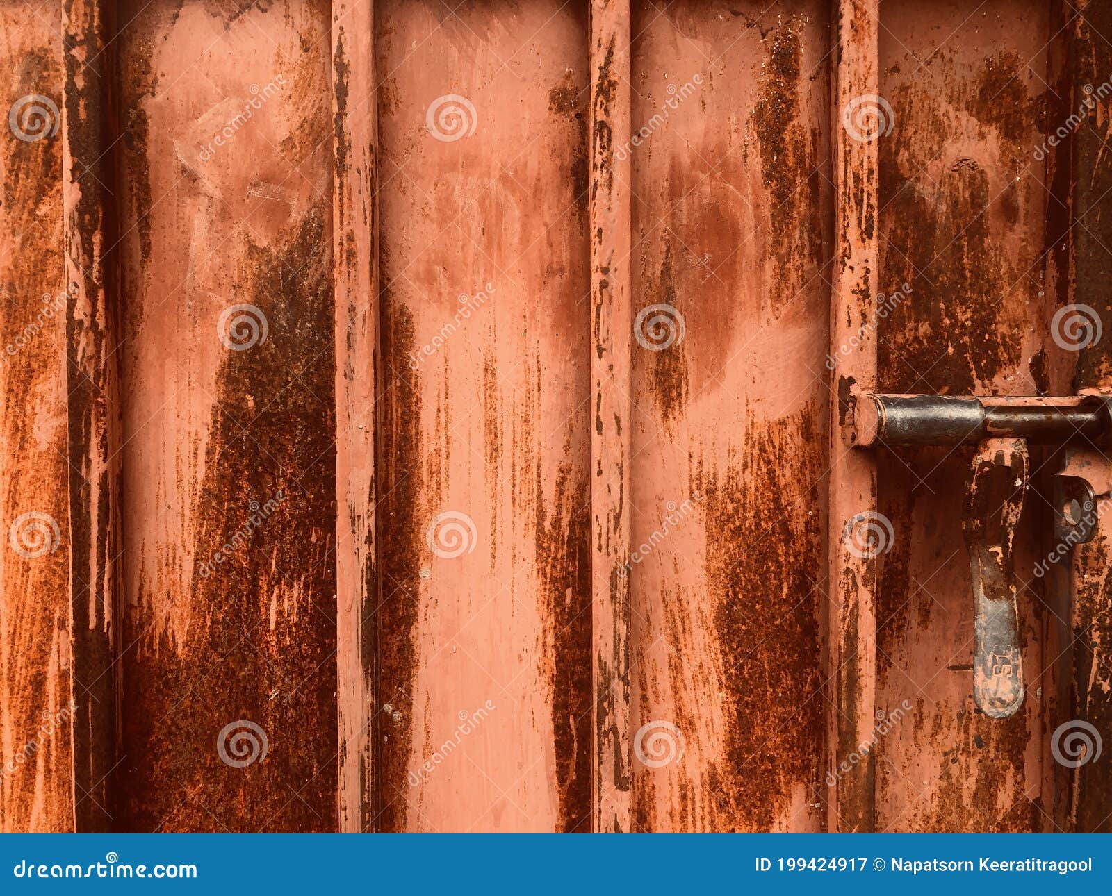Rust iron on the door iron stock image. Image of crack - 199424917