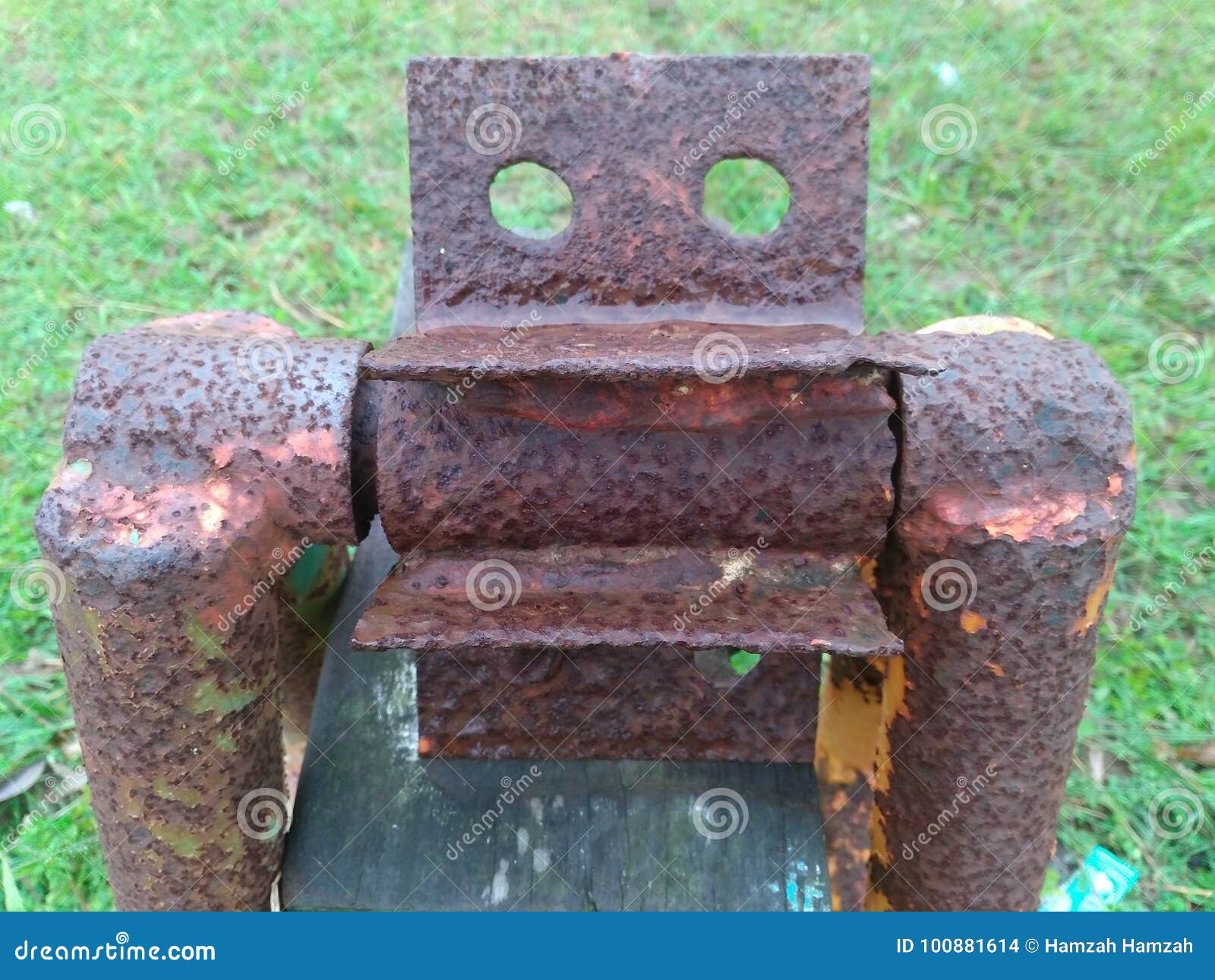 Rust on iron stock photo. Image of rust, metal, iron - 100881614