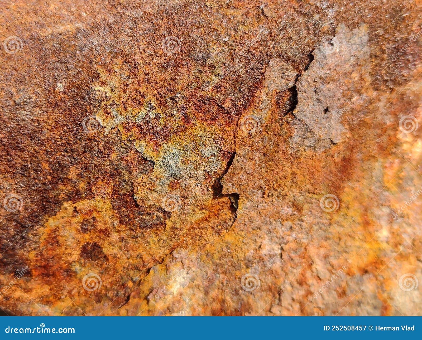 Rust on an Iron Surface. the Concept of Rust Stock Image - Image of ...