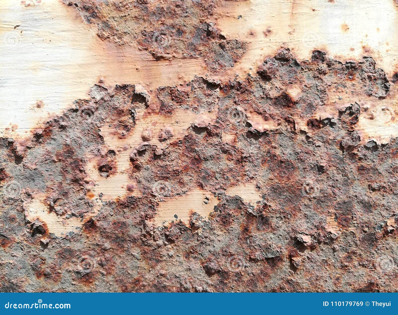 Rust on iron wall. stock image. Image of aluminum, surface - 110179769