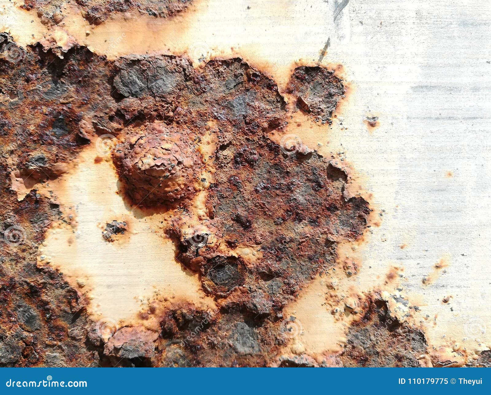 Rust on iron wall. stock image. Image of solid, grunge - 110179775