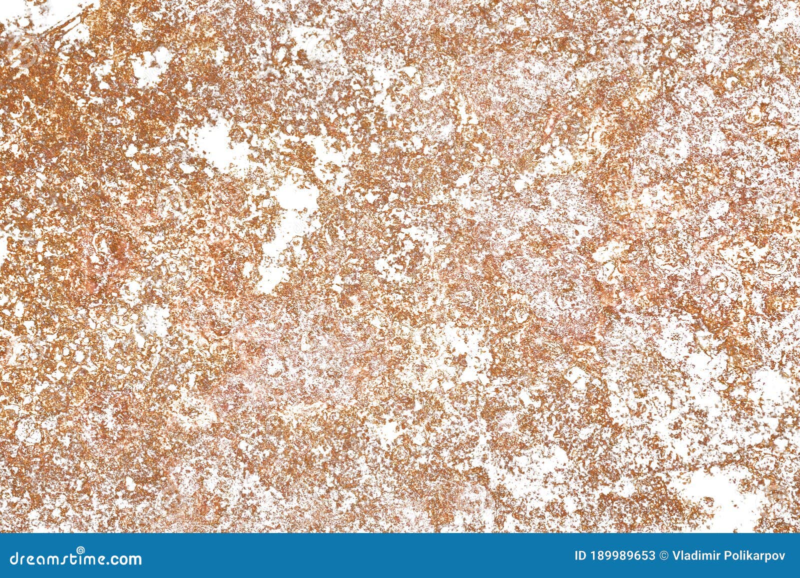 Rust Isolated on a White Background. Texture for the Designer Stock ...