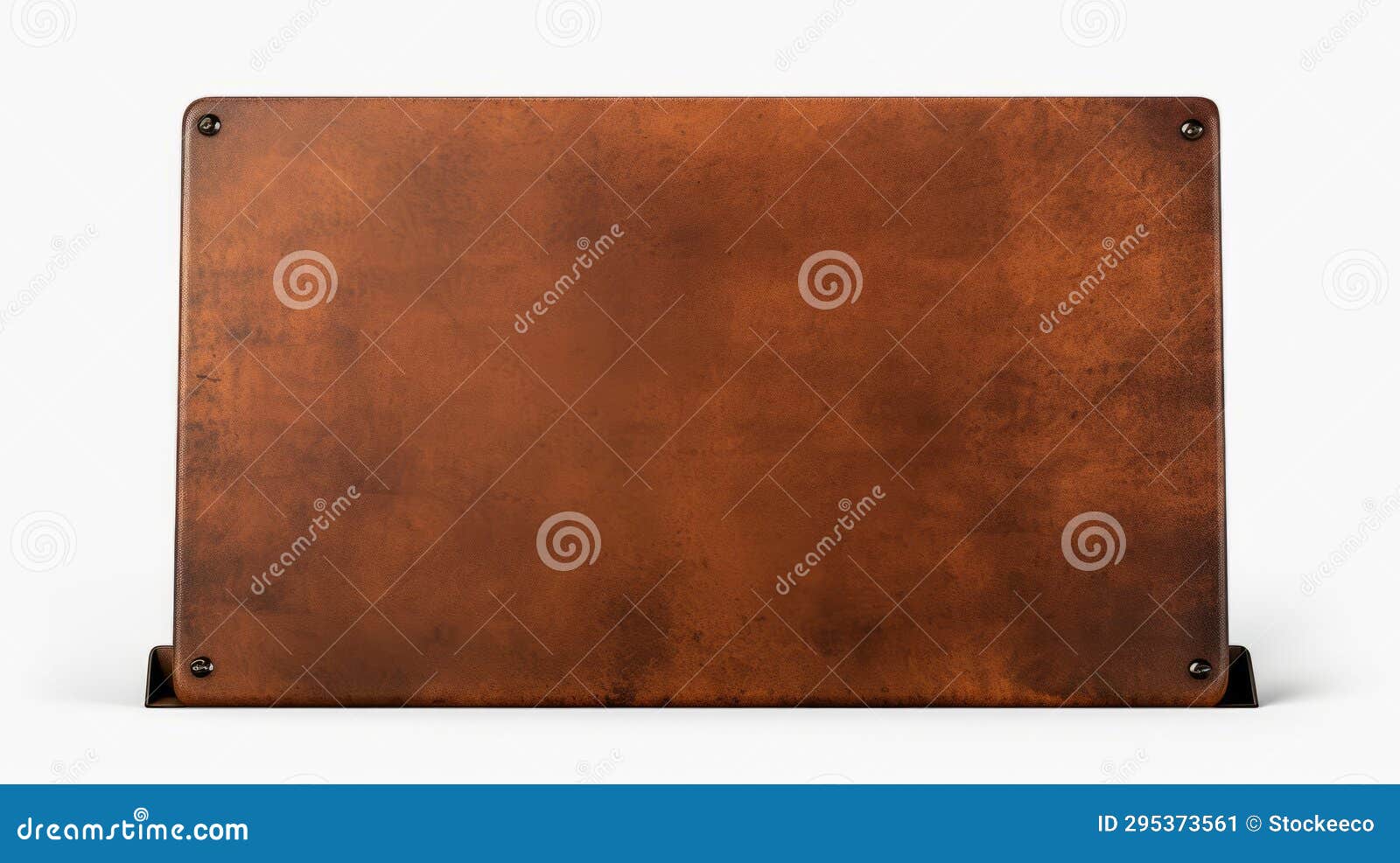 Rust Leather Coffee Table Mockup with Painterly Texture Stock ...