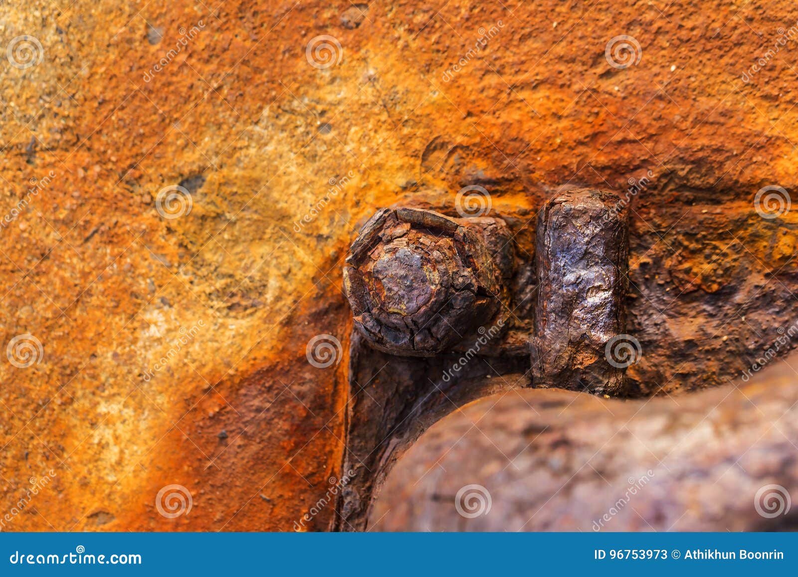 Rust at Metal.a Condition that Causes Damage. Stock Image - Image of ...