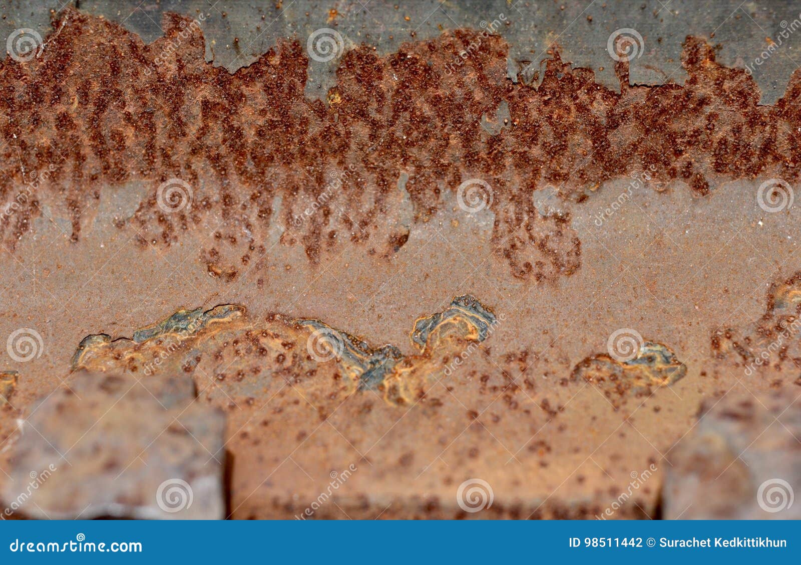 Rust Metal, Damage of Rust and Corrosion Background Stock Photo - Image ...