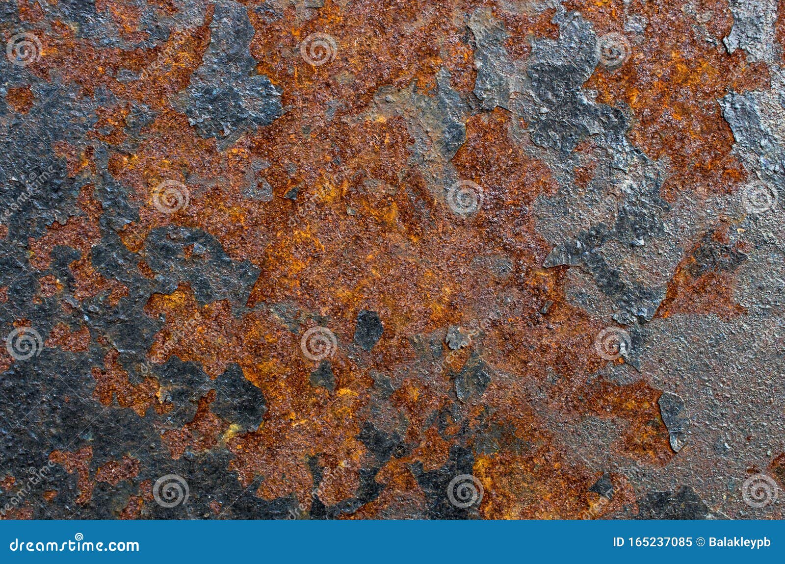 Rust on a Metal Sheet, Background Stock Image - Image of oxidized ...