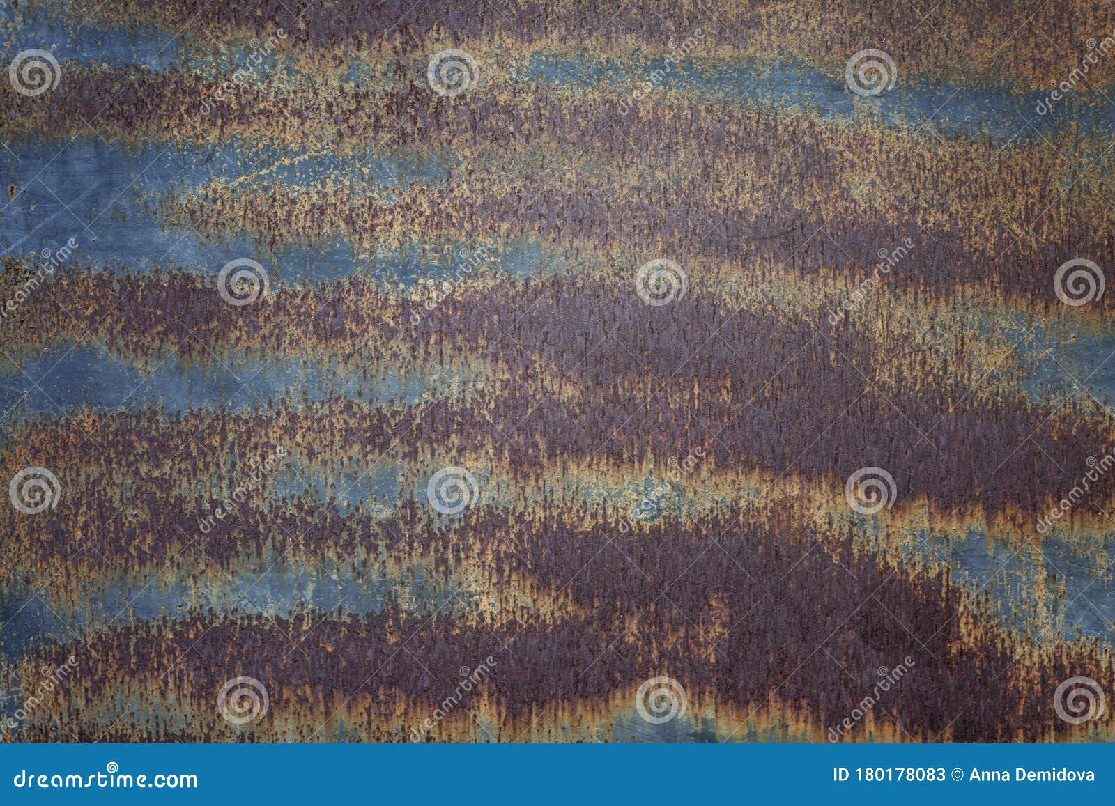 Rust on a Metal Surface. Beautiful Natural Drawing. Space for Text ...