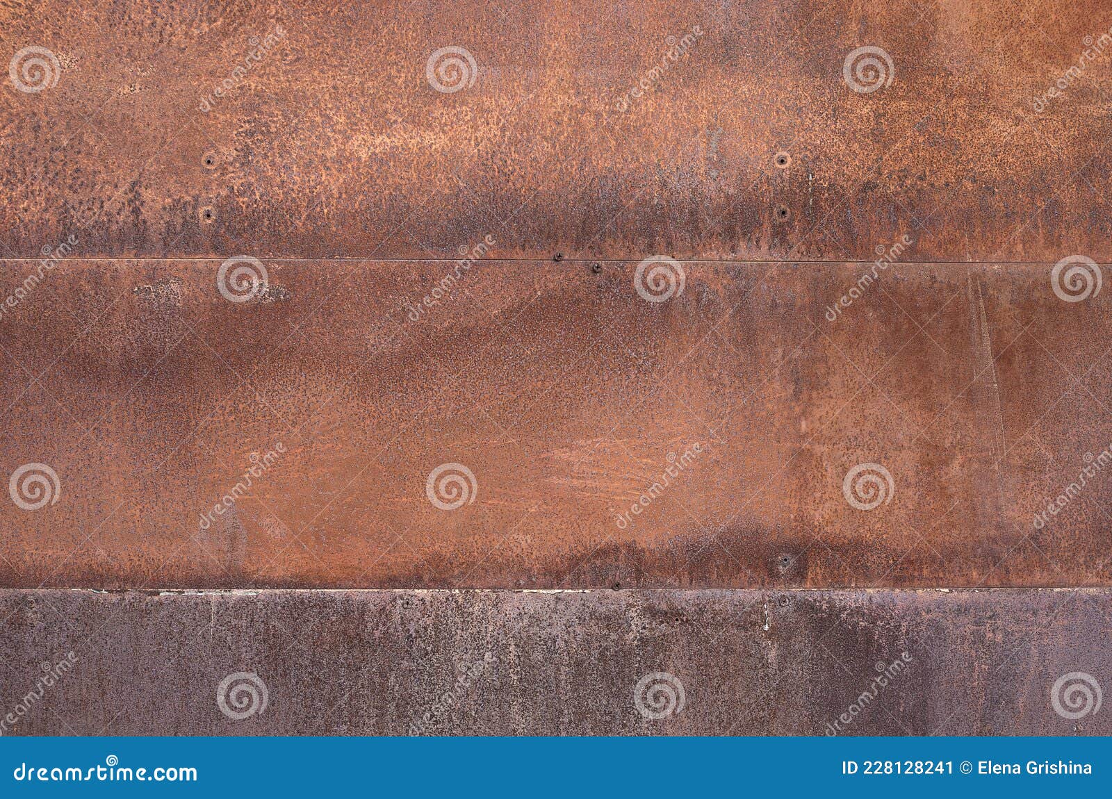 Rust Metal Texture Background. Grunge Metal with Rivets Background ...
