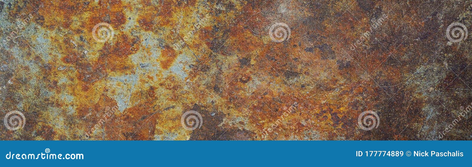 Rust Metal Texture with Different Colors for Background Stock Image ...