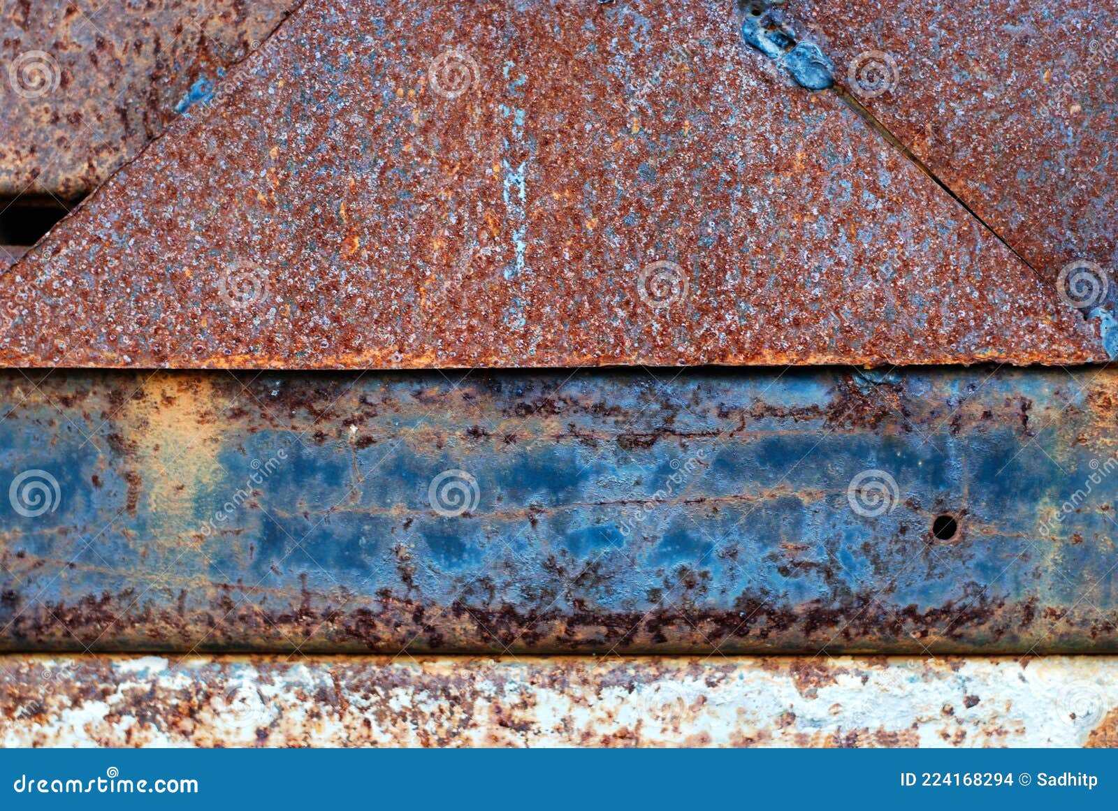 Rust Metal Texture with Welded Seams. Stock Photo - Image of aged ...