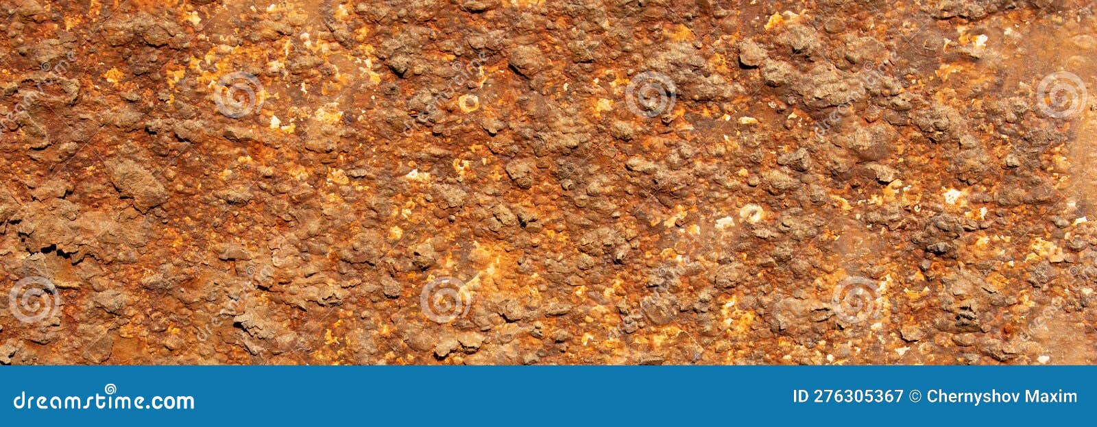 Rust of Metals.Corrosive Rust on Old Iron with a Hole. Rusted Orange ...