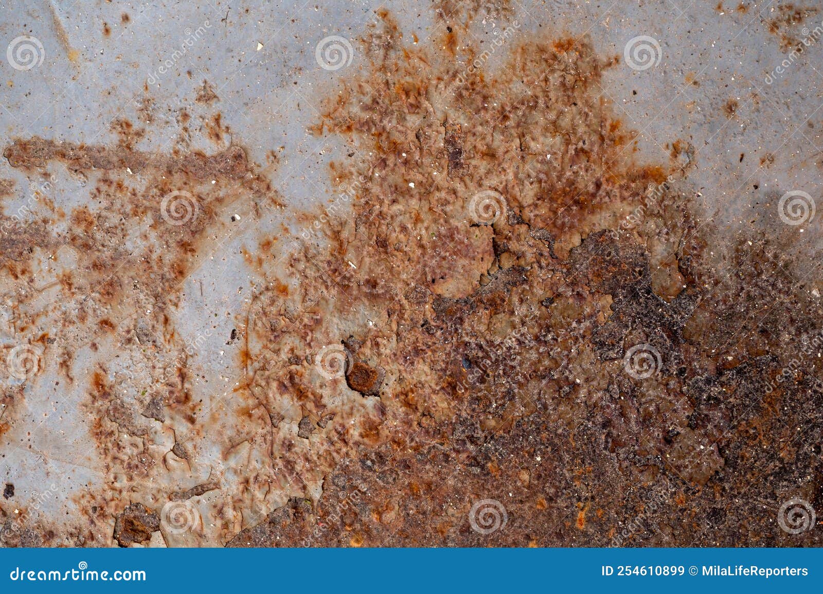 Rust of Metals. Corrosive Rust on Old Zinced Iron. Old Vintage Textured ...