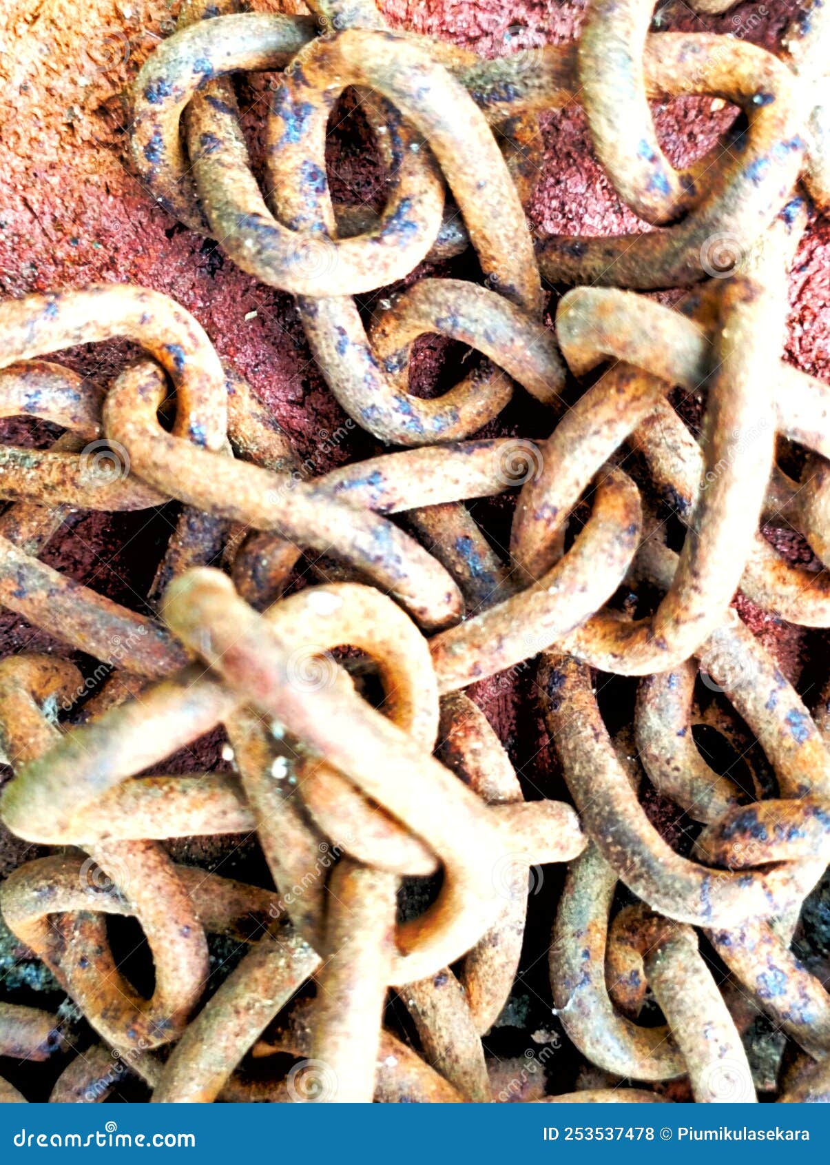 Rust in the mettle Chain stock photo. Image of rustbackgroung - 253537478