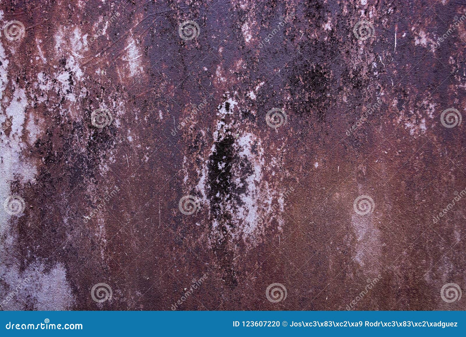 Rust and Moss on the Metal Surface Stock Photo - Image of industrial ...