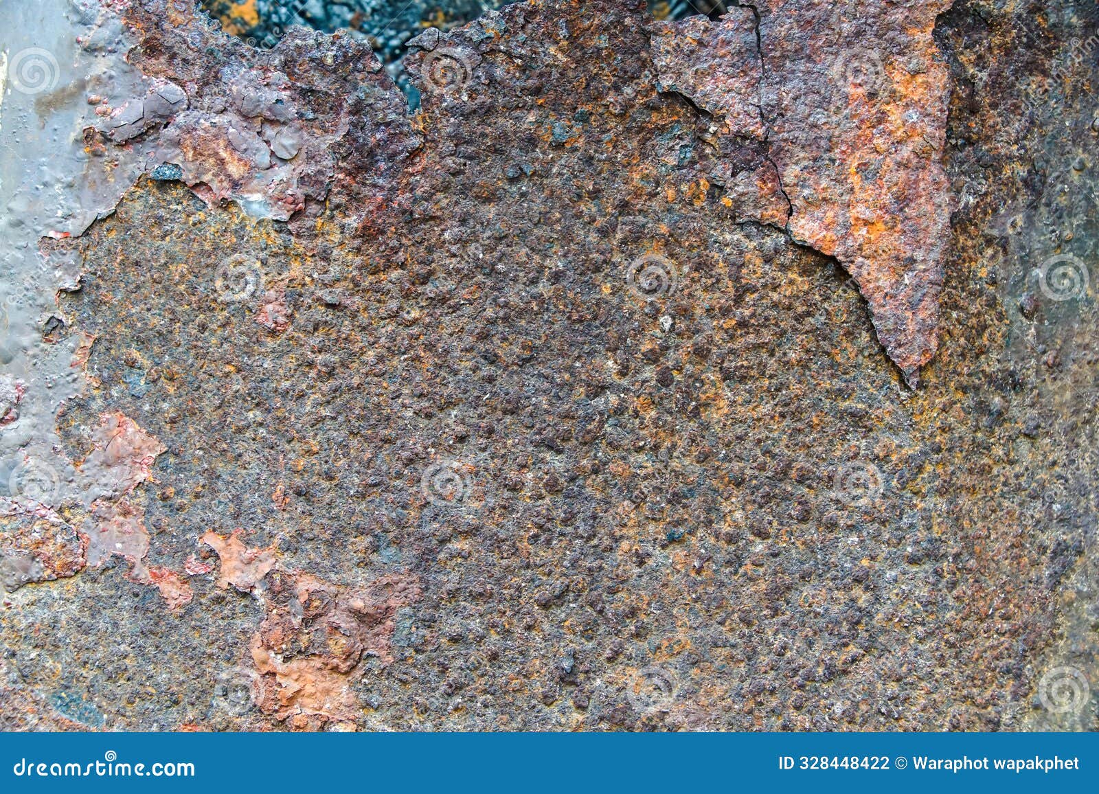 Rust on Old Iron Plate Pattern Texture Background Stock Photo - Image ...