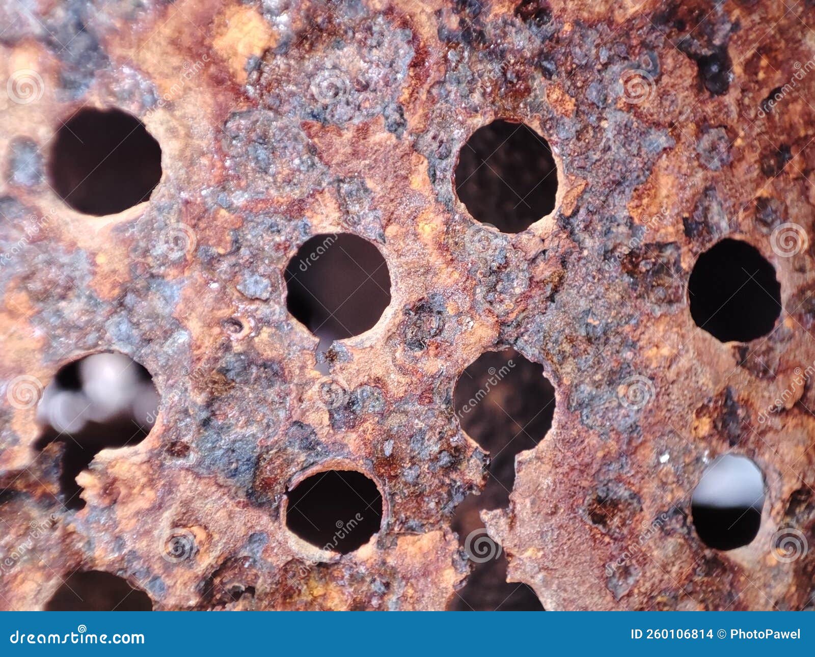 Rust on Old Metal. Rusty Material. Metallic Part Covered with Rust ...