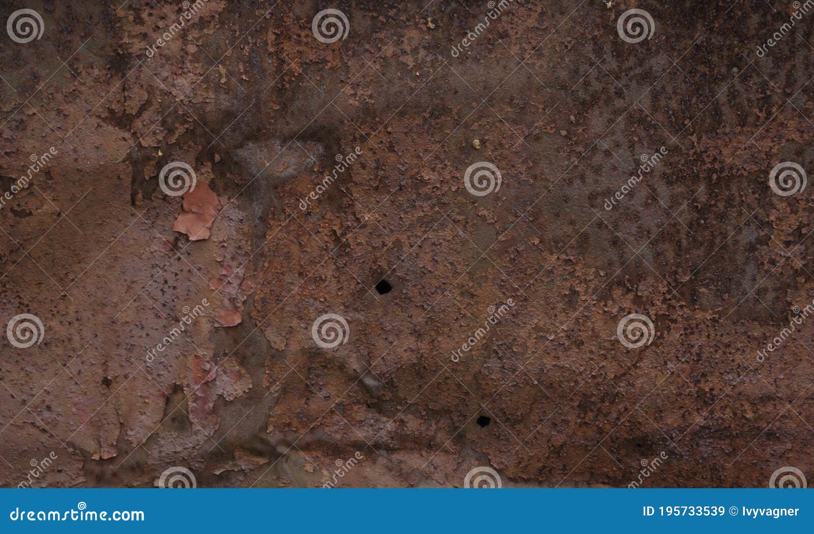 Rust and Oxidized Background. Old Iron Panel. Dark Red, Brown and Black ...