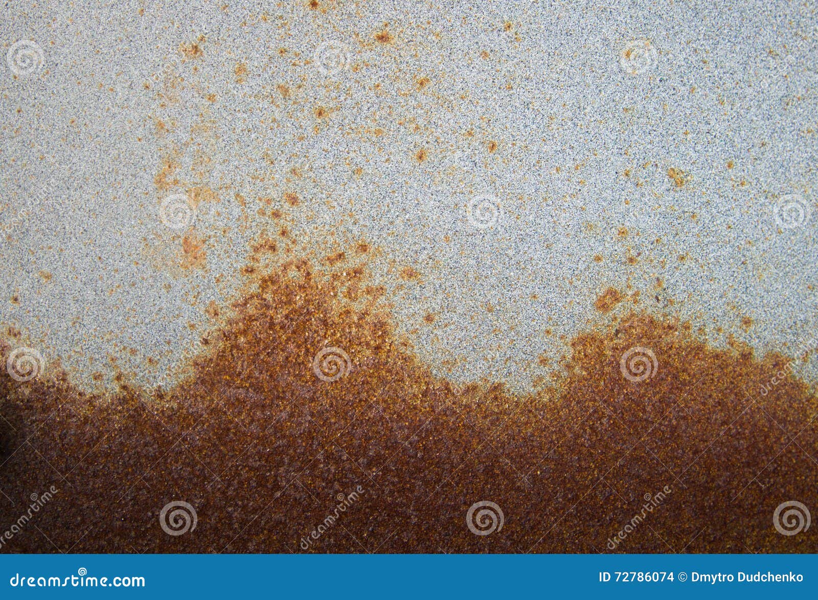 Rust on the painted iron. stock photo. Image of peeled - 72786074
