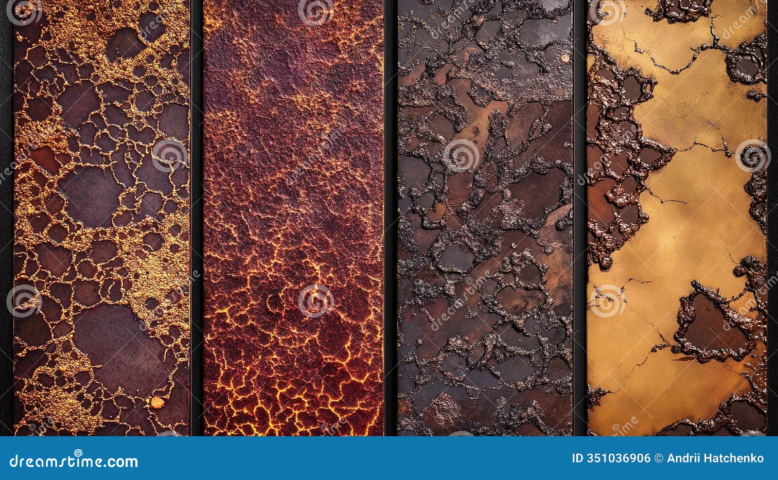 Rust Patterns Developing into Topographic Maps Featuring Natural ...