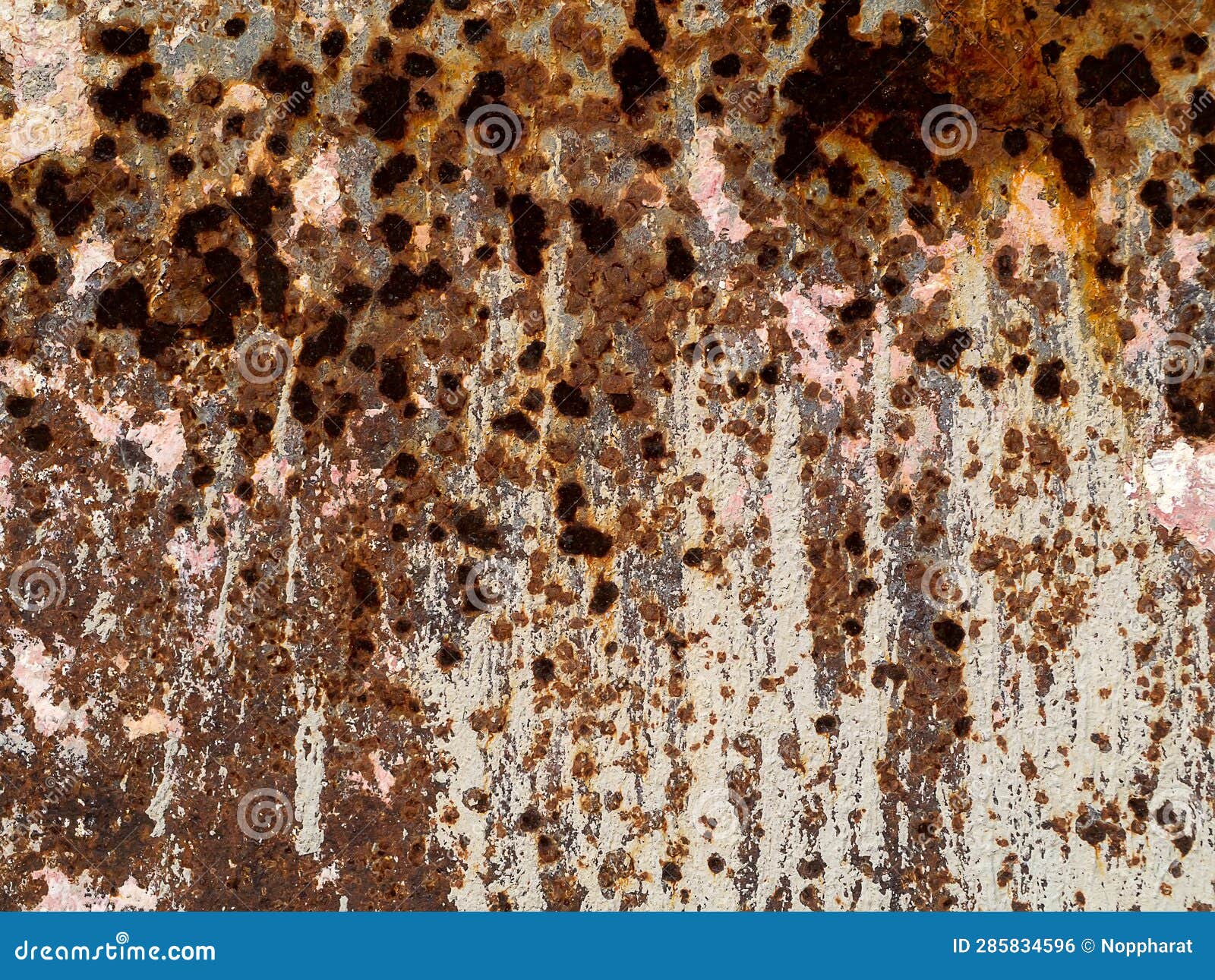 Rust Patterns on the Surface of the Deteriorated Industrial Metal Stock ...