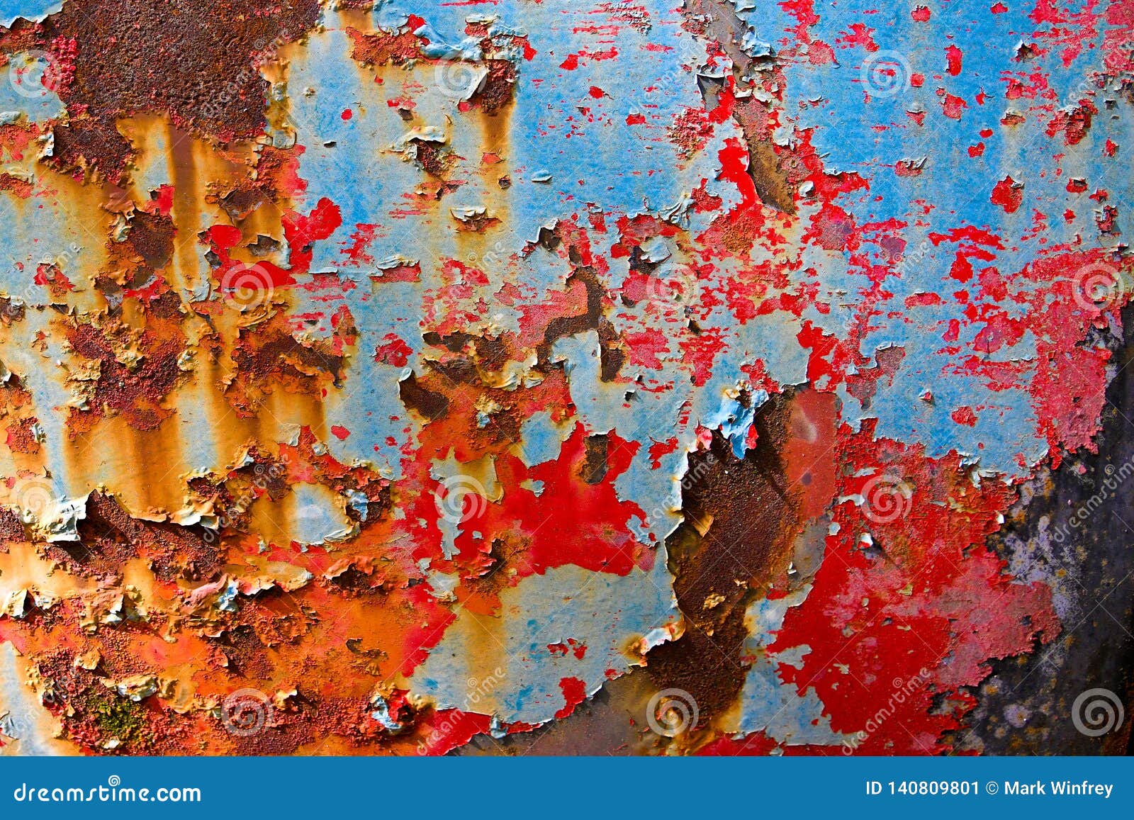 Rust and Peeling Paint stock image. Image of blue, rusty - 140809801