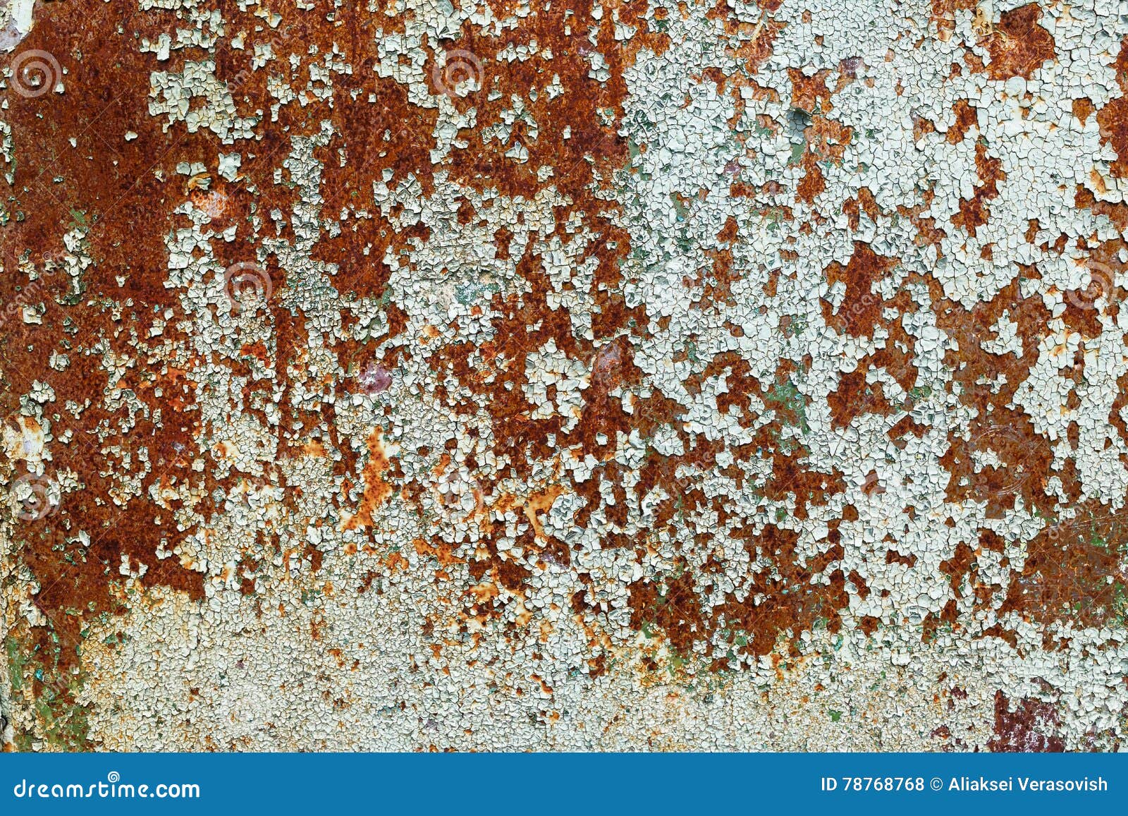 Rust and peeling paint stock photo. Image of aging, grain - 78768768