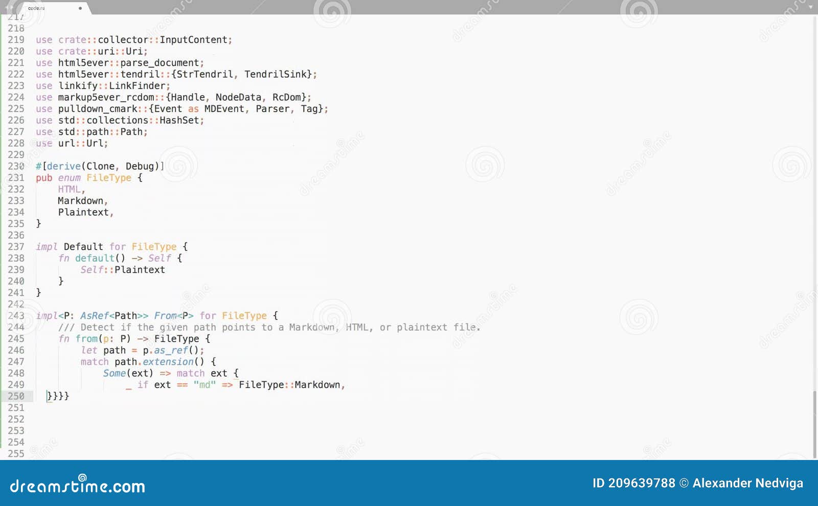 Rust Programming Language Source Code Typing Effect Rust Programmer Ticker Colored Commands