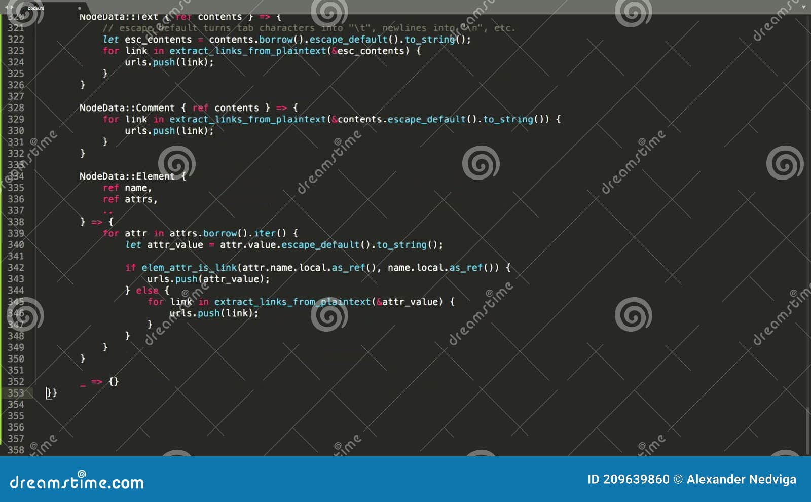 Rust Programming Language Source Code Typing Effect Rust Programmer 9869