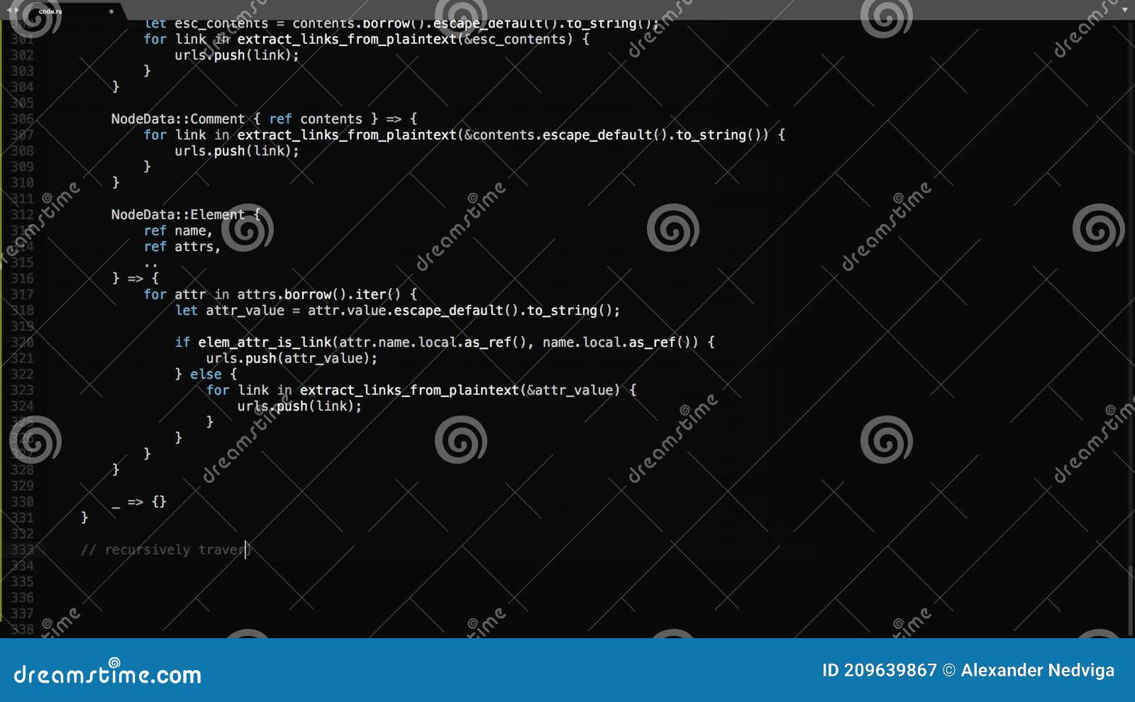 Rust Programming Language Source Code Typing Effect Rust Programmer Ticker Colored Commands