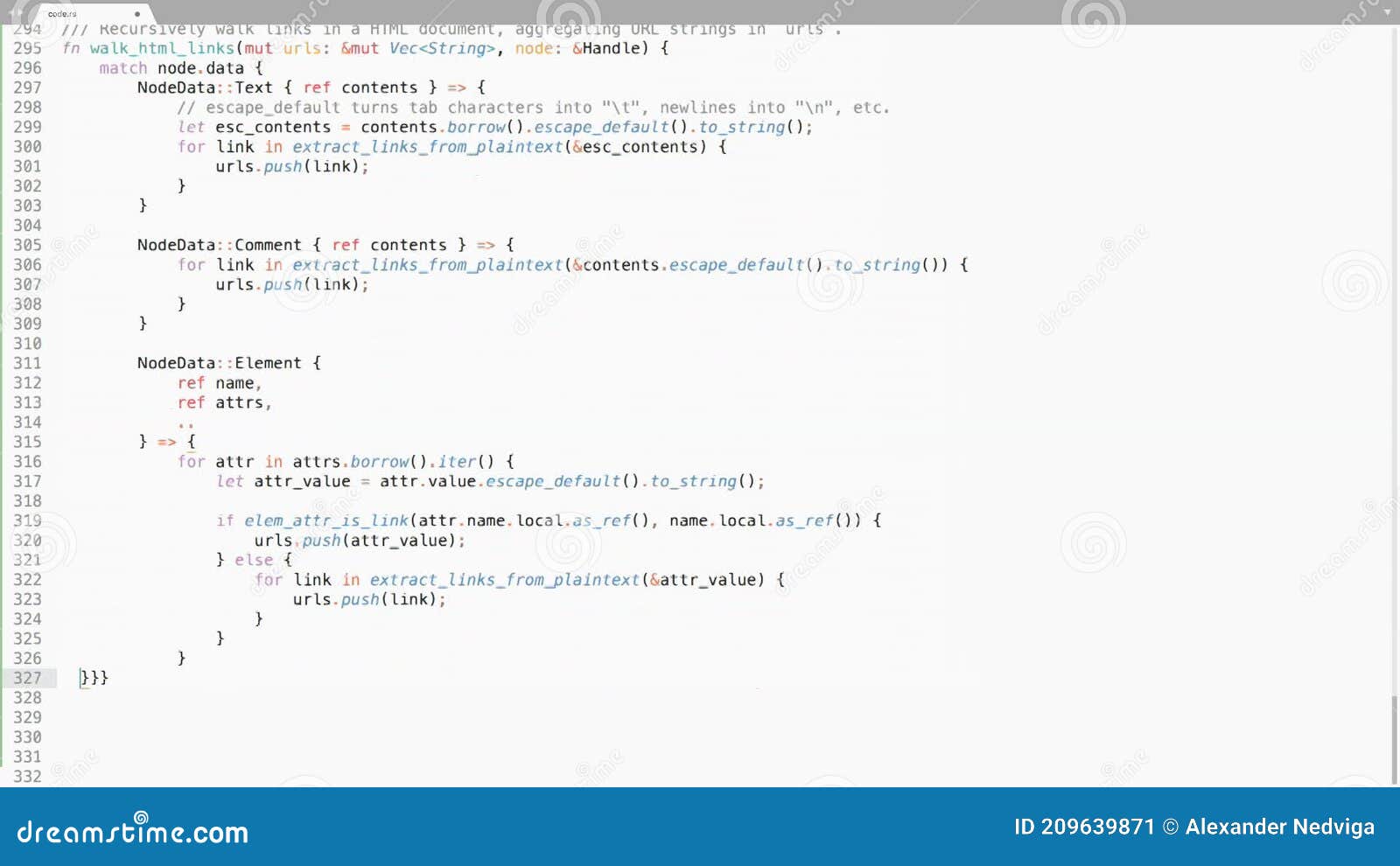 Rust Programming Language Source Code Typing Effect Rust Programmer Ticker Colored Commands