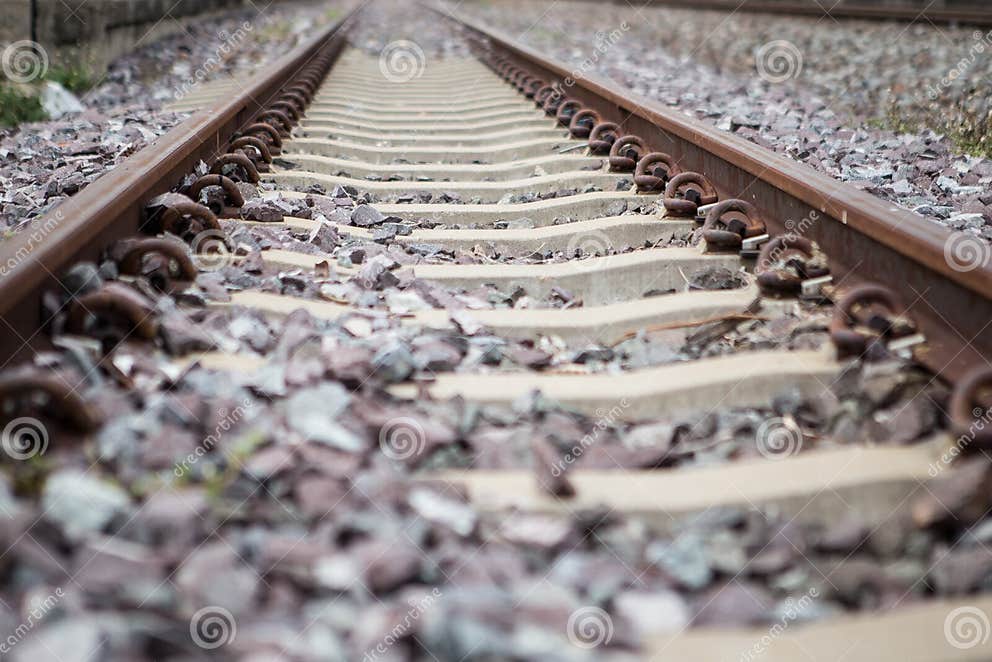 Rust Railroad Tracks Texture Stock Photo - Image of railway, iron ...