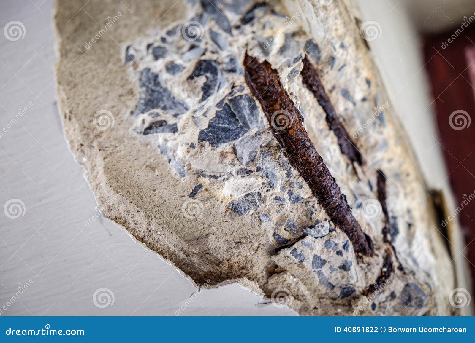 Rust in Reinforcement Concrete Stock Photo - Image of architecture ...