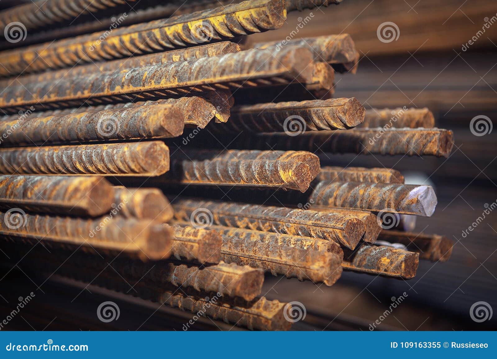 Rust reinforcement stock image. Image of bars, framework - 109163355