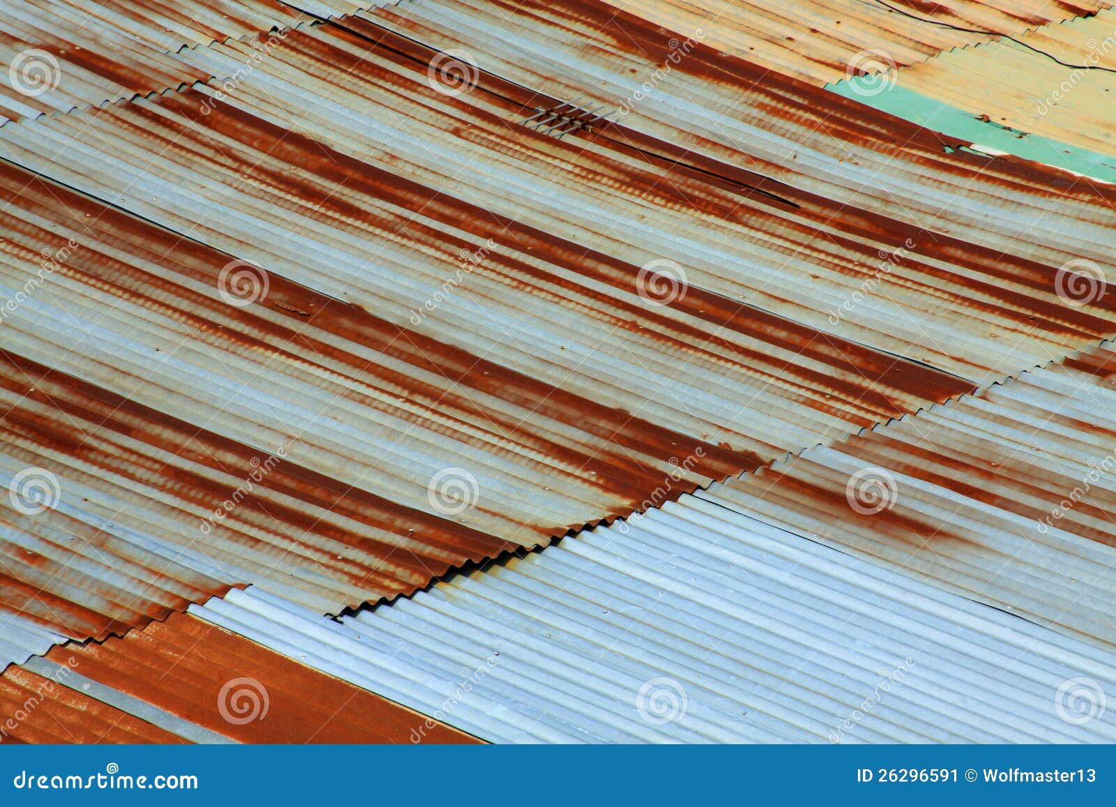 Rust roof pattern stock image. Image of wall, rust, roof - 26296591