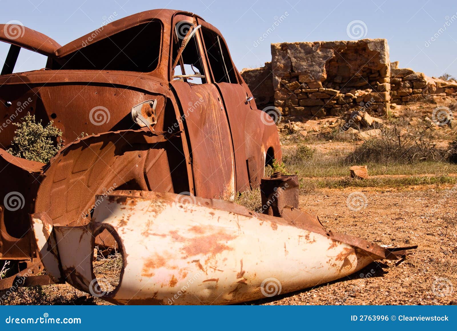 Rust and ruins stock photo. Image of vintage, bricks, destroyed - 2763996