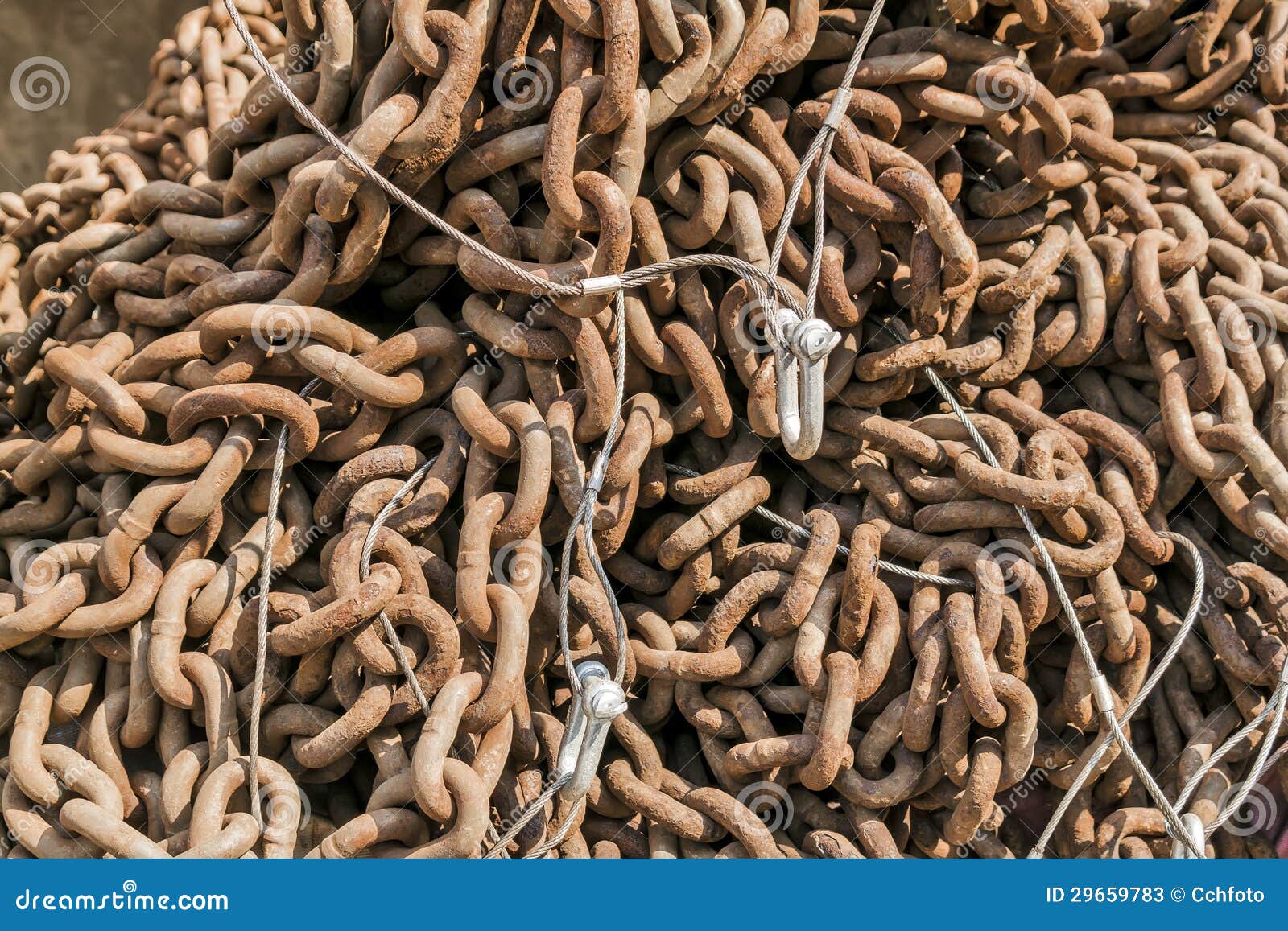 Rust ship chain stock image. Image of close, rust, workers - 29659783