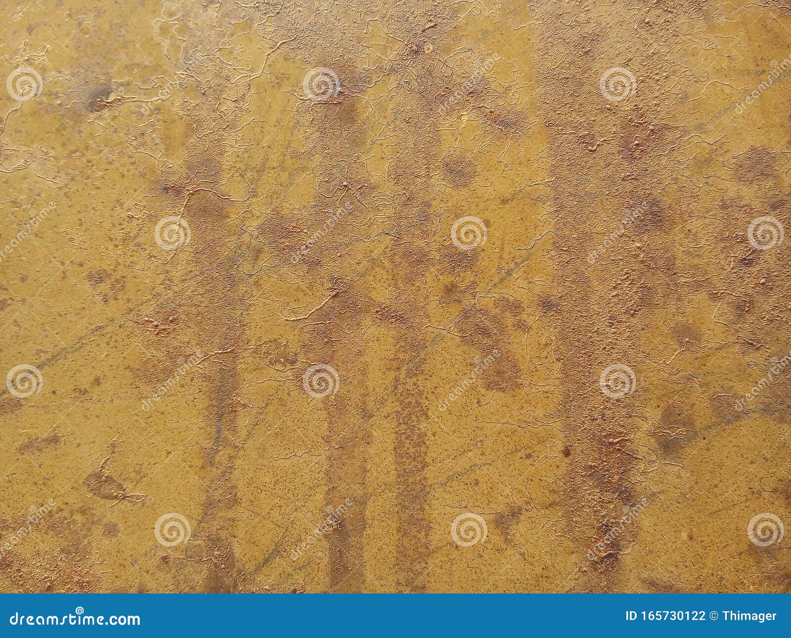 Rust and stain on metal. stock photo. Image of brown - 165730122