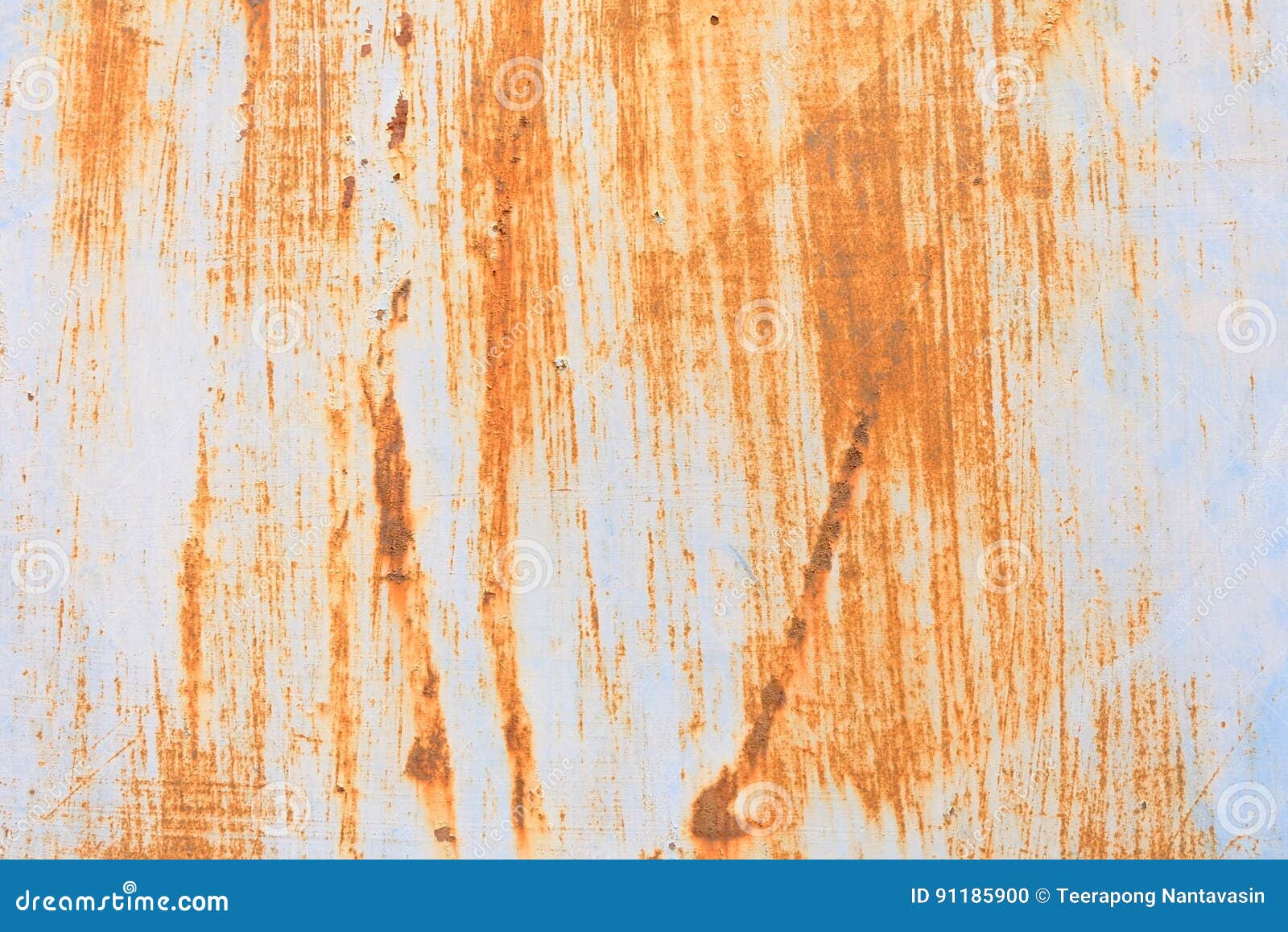Rust Stain on Metal Plate. stock photo. Image of industry - 91185900
