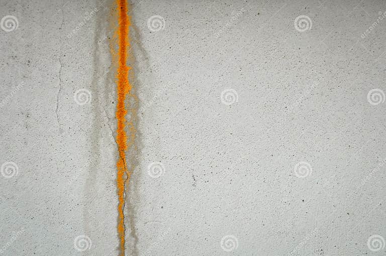 Rust Stain on Plaster on Beige and White Concrete Wall Stock Photo ...